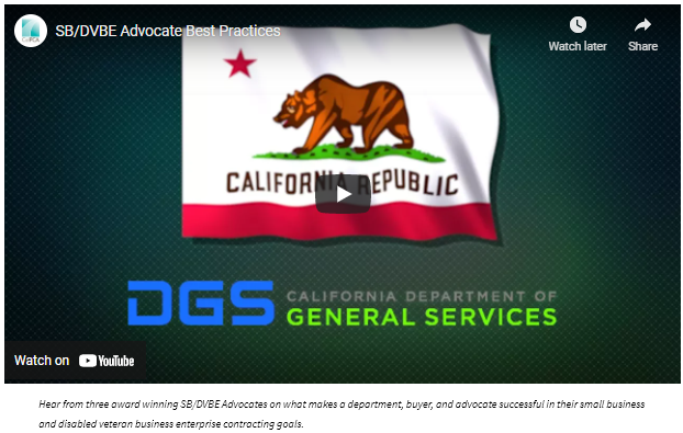 SB_DVBE Best Practices for State Departments